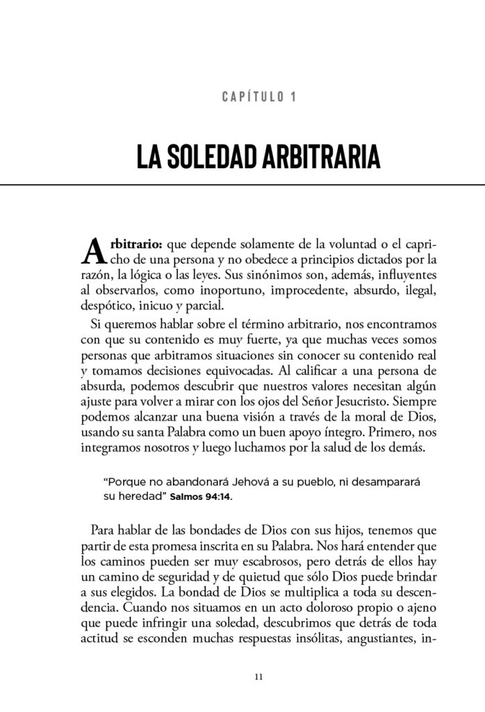 Venciendo la soledad – Cedro del Líbano Ediciones